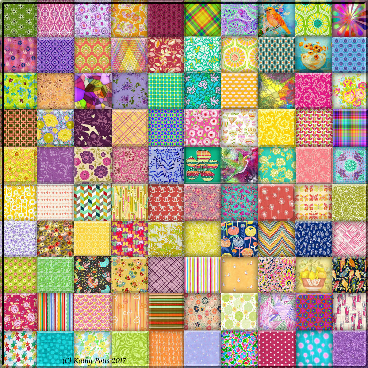 Solve 100 Square Tile Puzzle jigsaw puzzle online with 400 pieces