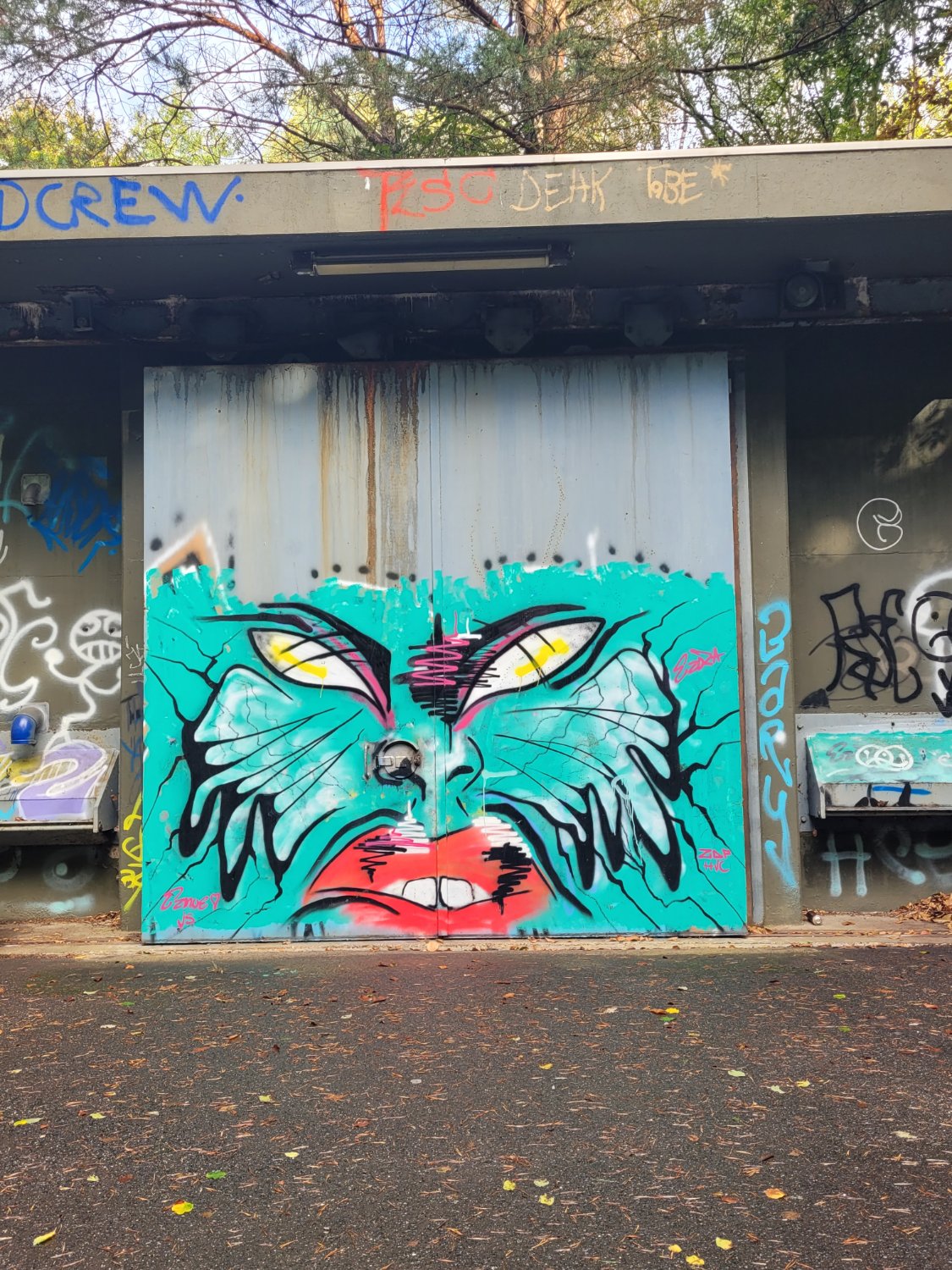 Solve Graffiti an einem Gebäude auf dem Gelände der ehemaligen ...