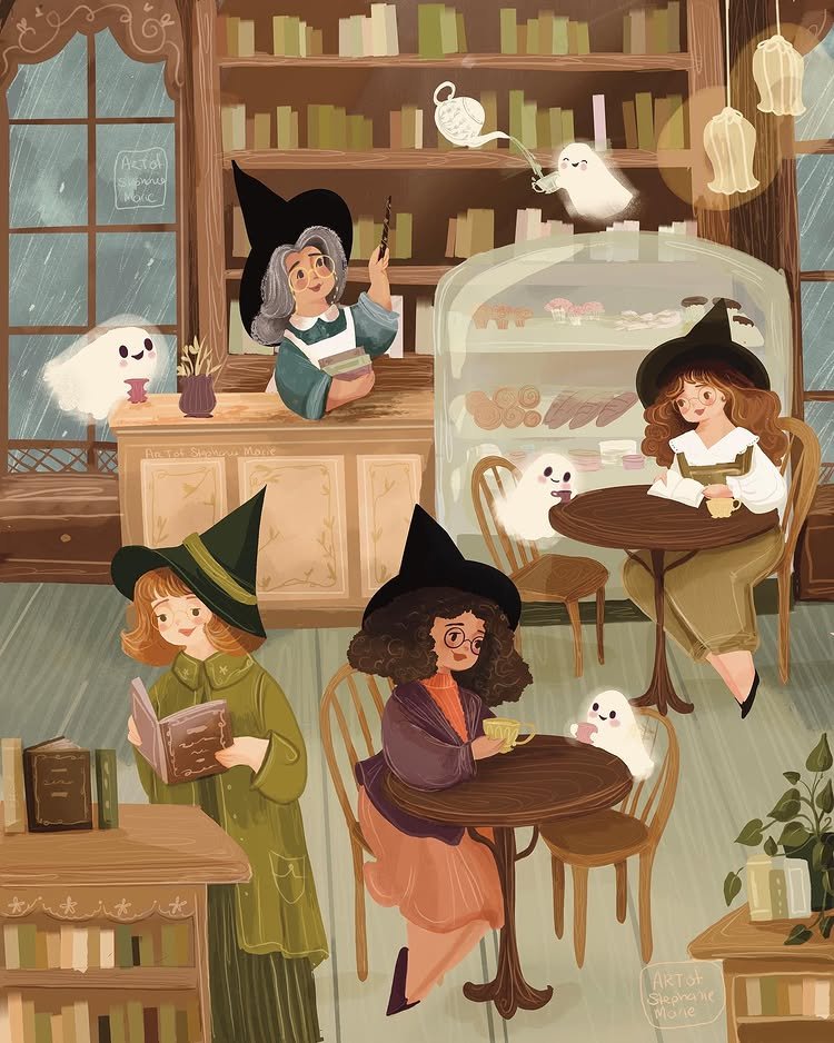 Solve ghost cafe jigsaw puzzle online with 120 pieces