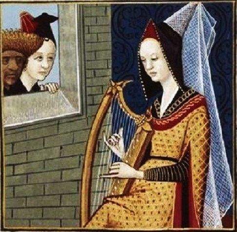Solve The Bray Harp - Medieval Illustration jigsaw puzzle online with ...