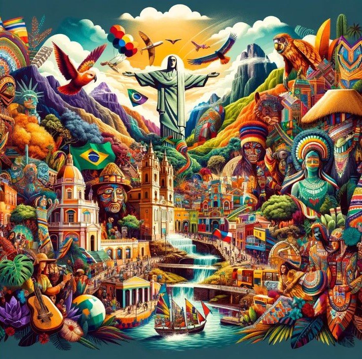 Solve Cultures of South America jigsaw puzzle online with 100 pieces