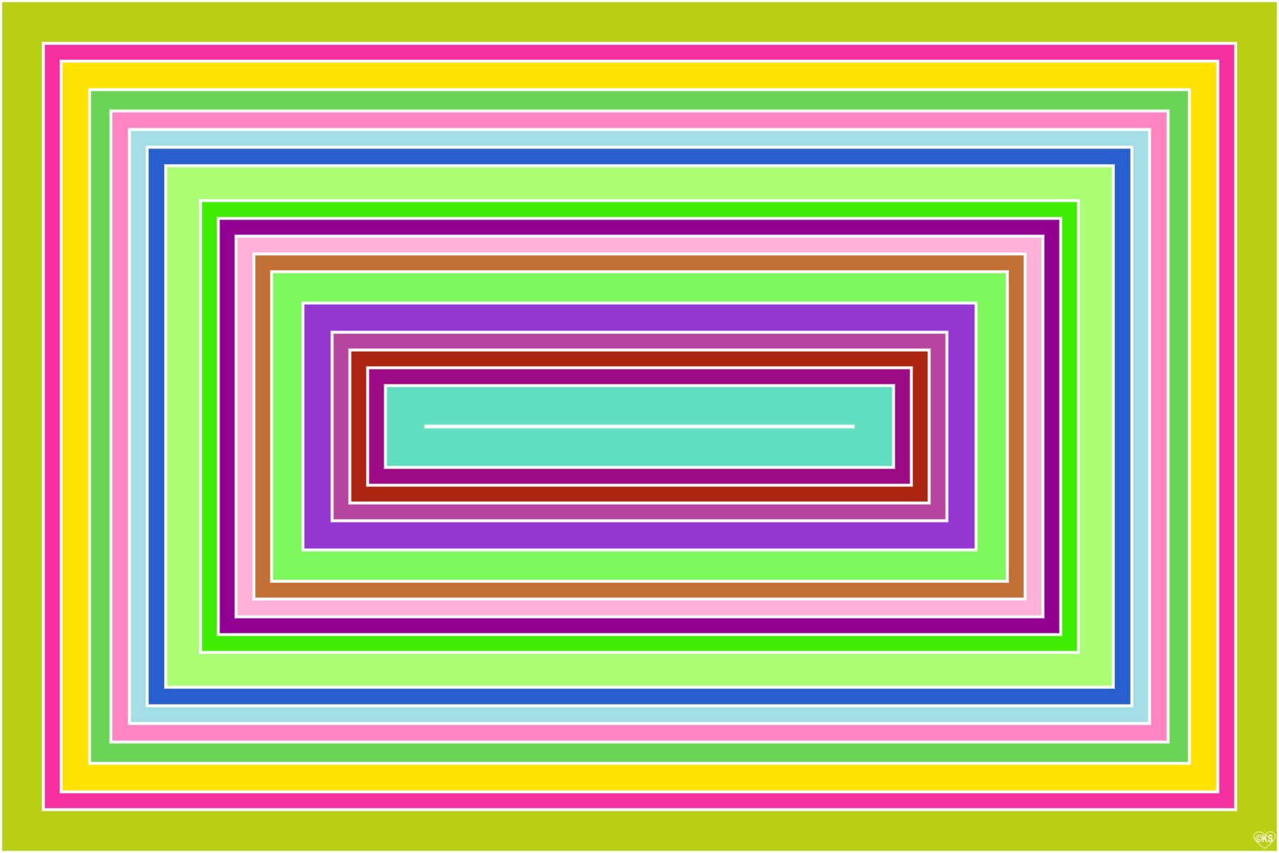 Solve Concentric Rectangles!! ~ M jigsaw puzzle online with 96 pieces