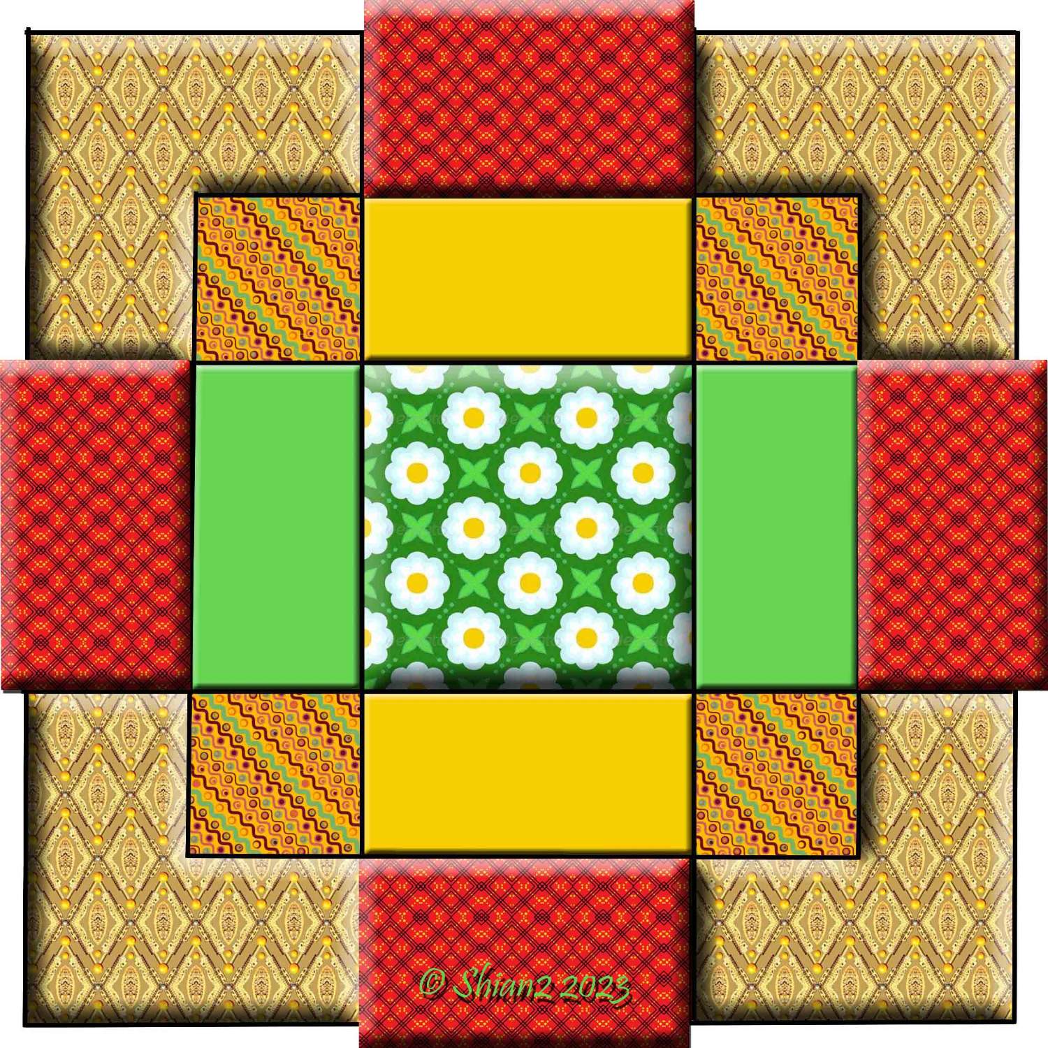 Solve Inspired By Patchwork jigsaw puzzle online with 225 pieces