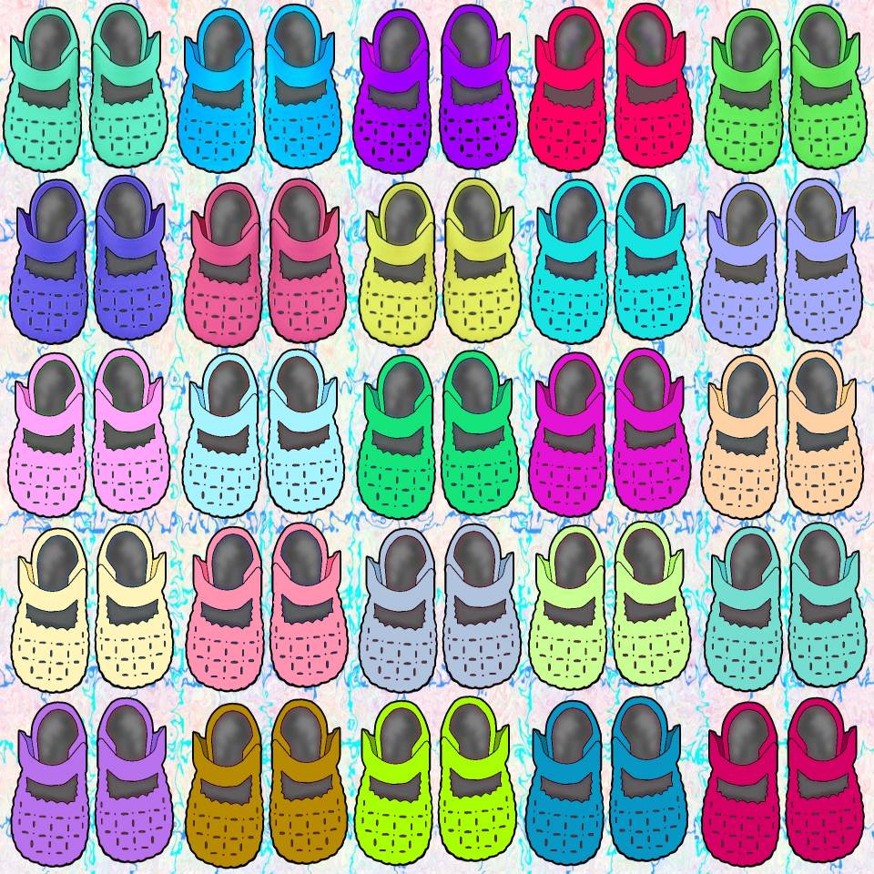 Solve Rainiqui ~ Little Biddle Baby Shoes jigsaw puzzle online with 81 ...