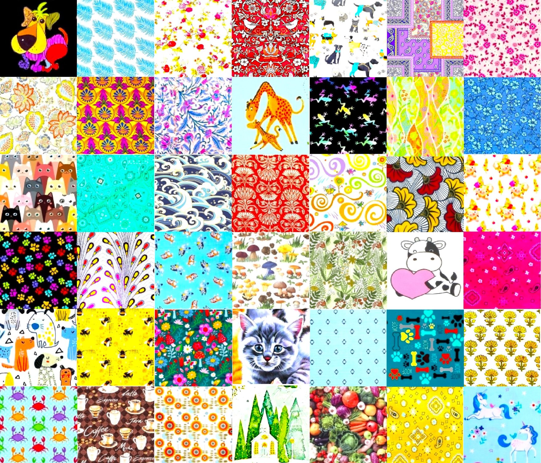 Solve PATCHWORK AMAZON jigsaw puzzle online with 72 pieces