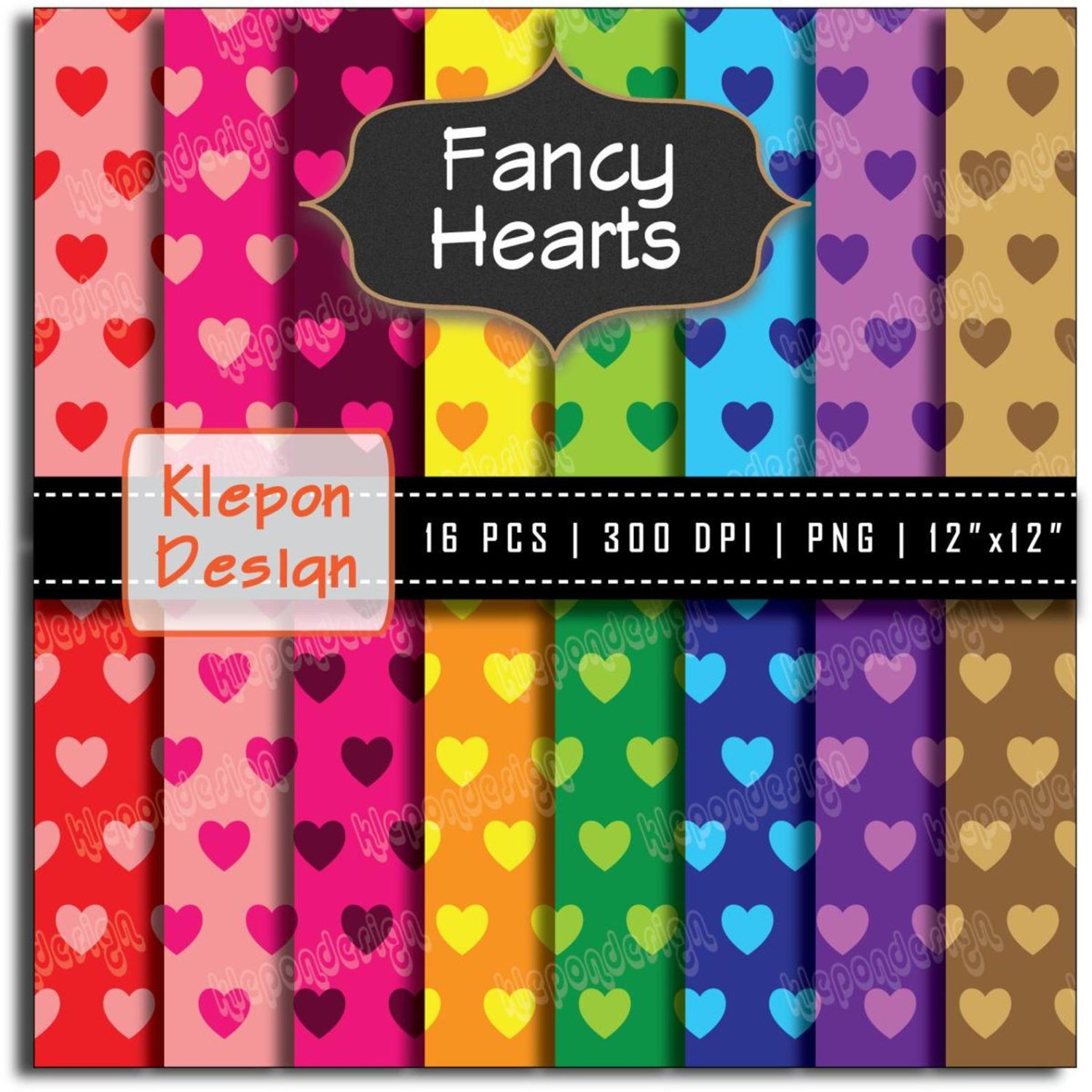 Jigsaw Puzzle | 100 pieces | Fancy Hearts | Jigidi