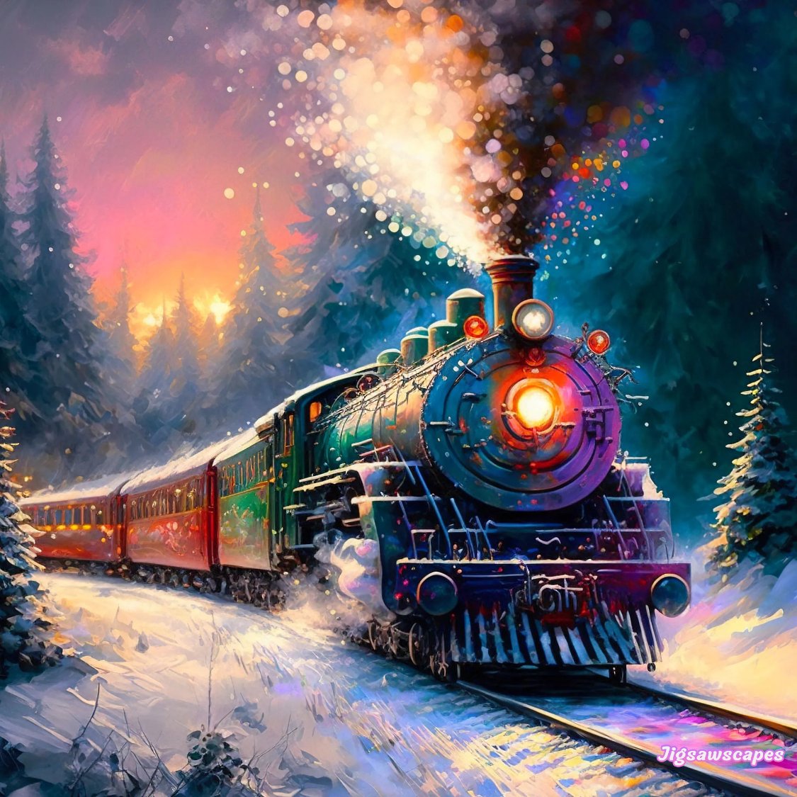Solve The Polar Express . . . . . jigsaw puzzle online with 9 pieces