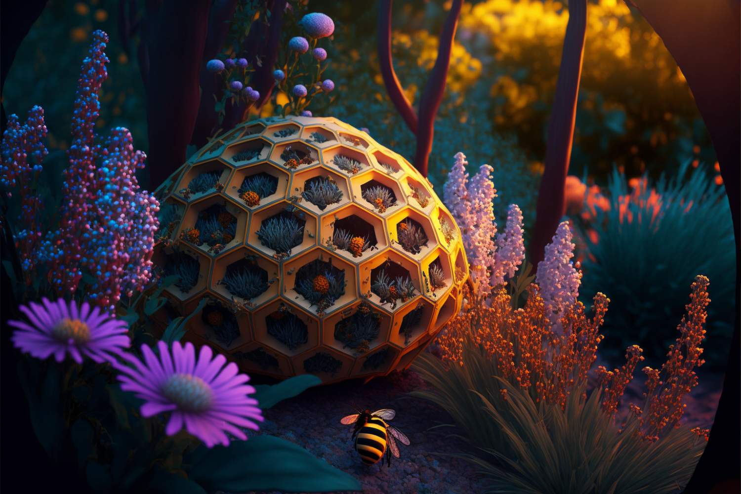 Solve hive jigsaw puzzle online with 54 pieces