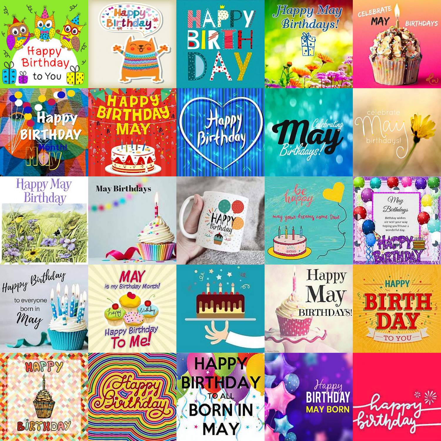 Solve May Birthdays jigsaw puzzle online with 324 pieces