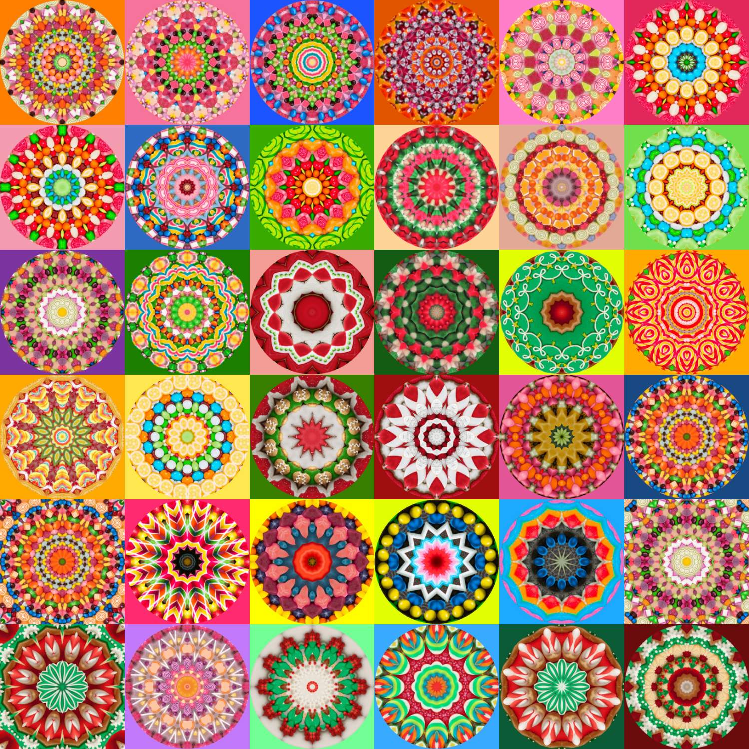 Solve 684 collage 6x6 very large jigsaw puzzle online with 576 pieces