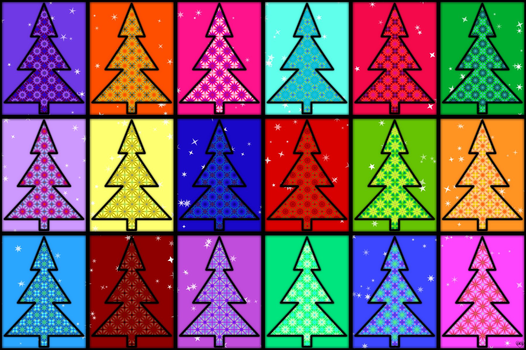 Solve Decorated Trees!! ~ M jigsaw puzzle online with 96 pieces