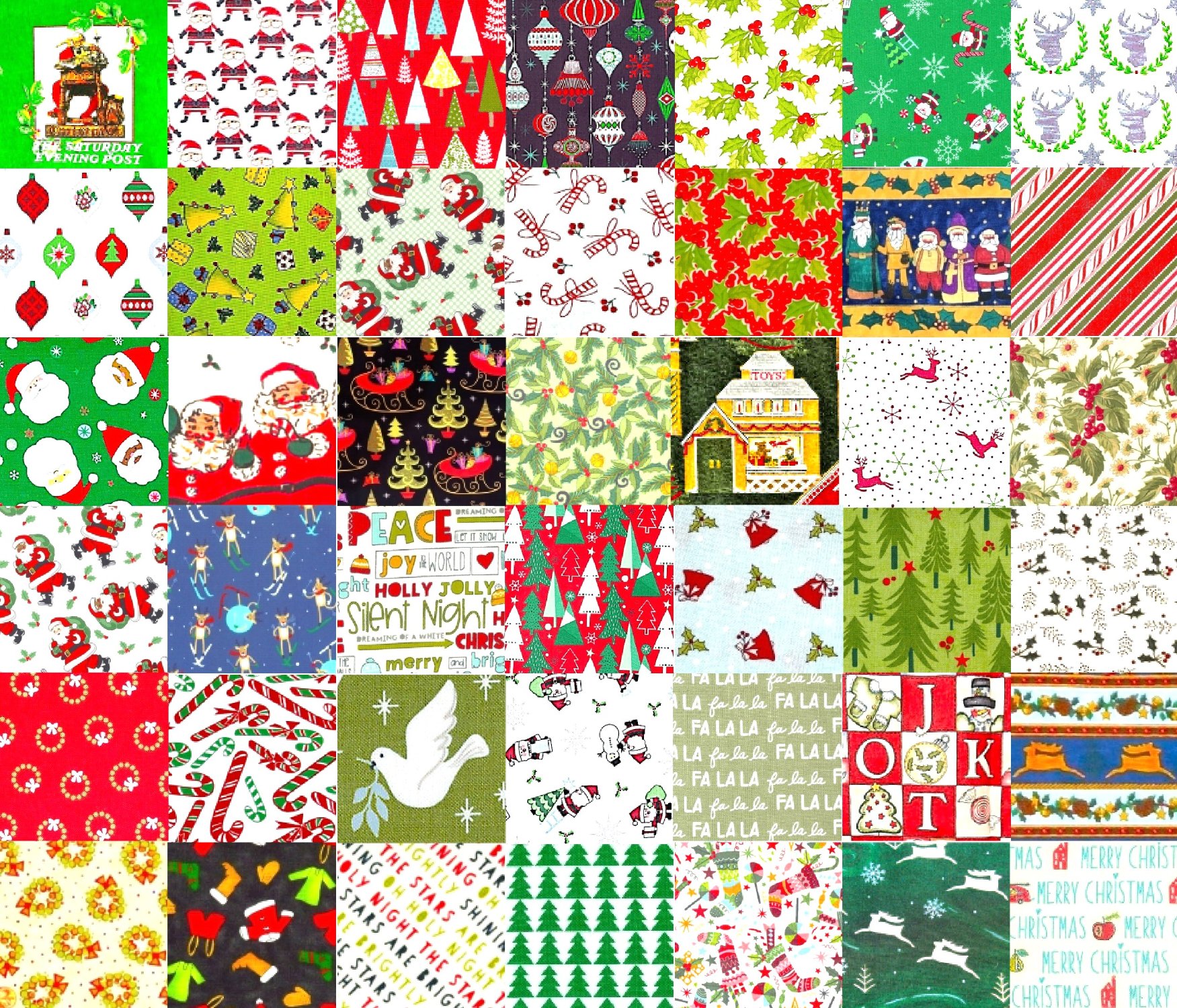 Solve PATCHWORK MODA CHRISTMAS jigsaw puzzle online with 255 pieces