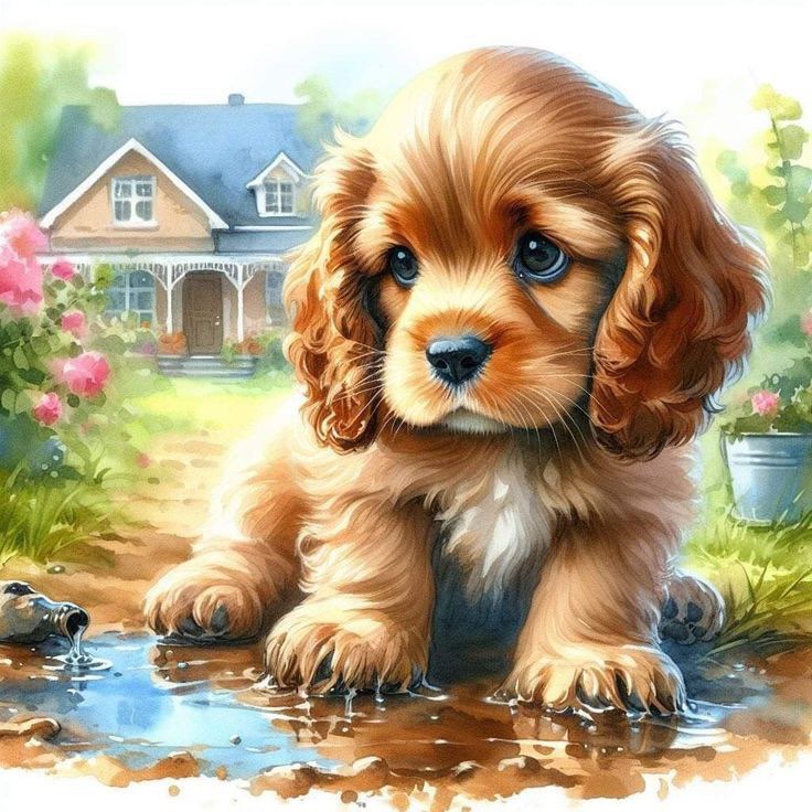 Solve "Playing in the mud, are we!" 😂 jigsaw puzzle online with 49 pieces