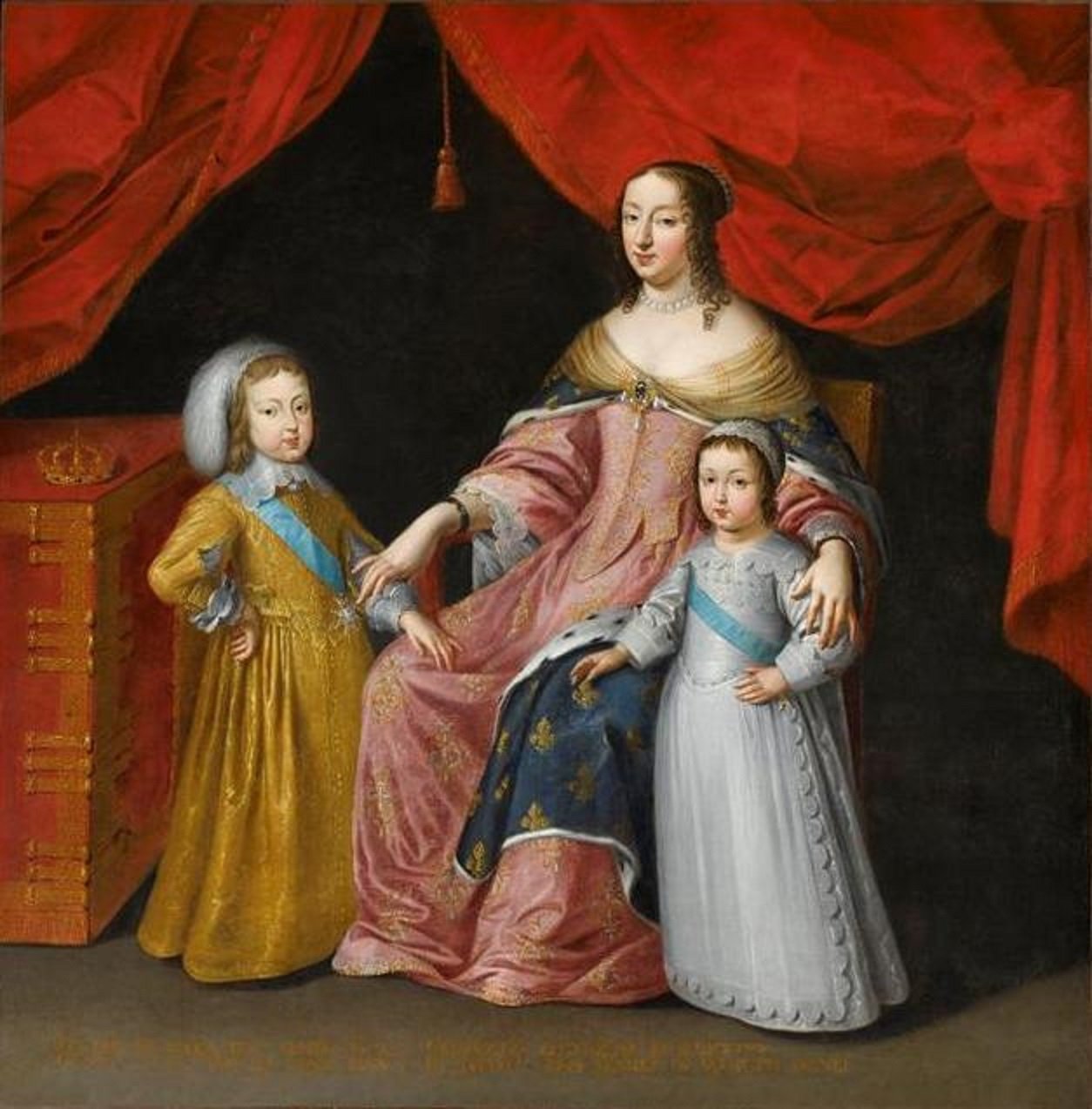 Solve Anne of Austria (Queen mother) with her two sons Louis XIV of ...