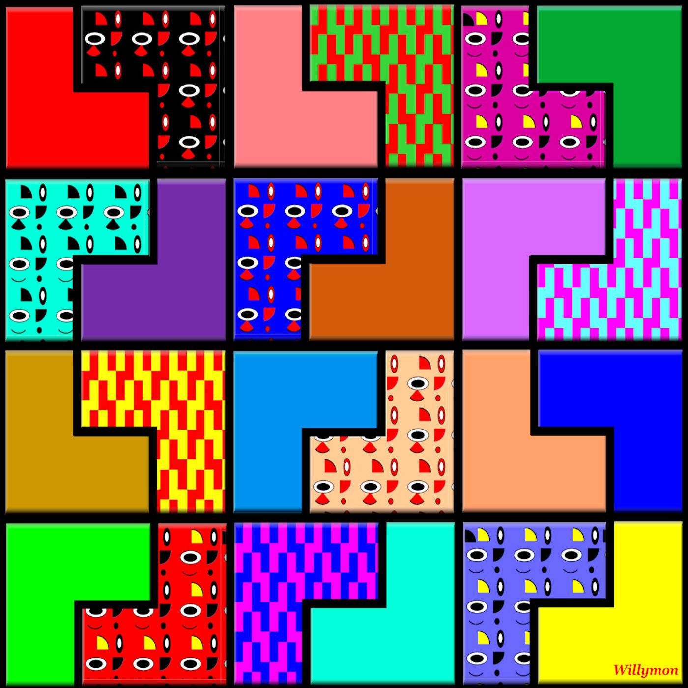 Solve L- puzzle (small) jigsaw puzzle online with 256 pieces