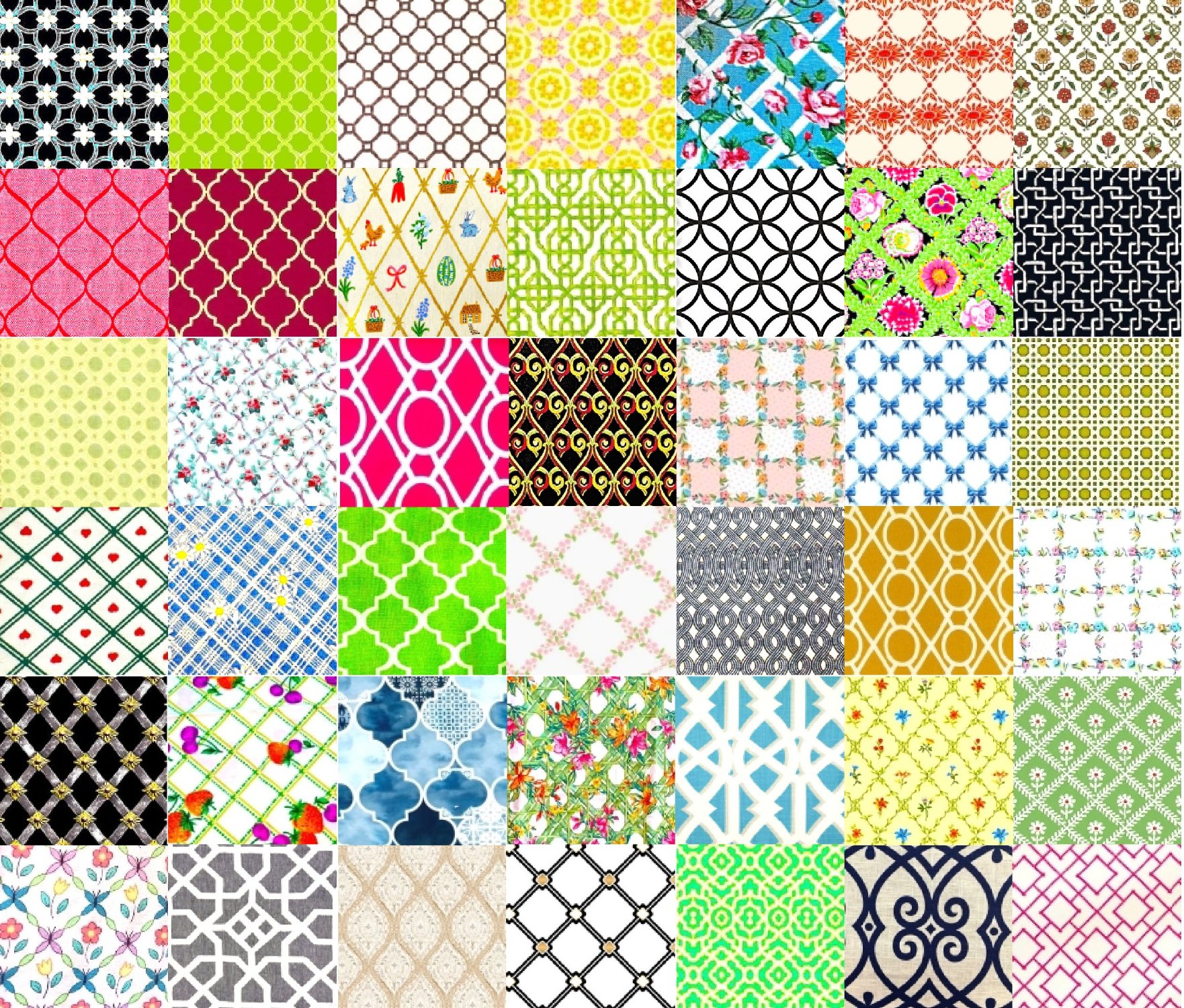 Solve PATCHWORK LATTICE 9 jigsaw puzzle online with 252 pieces