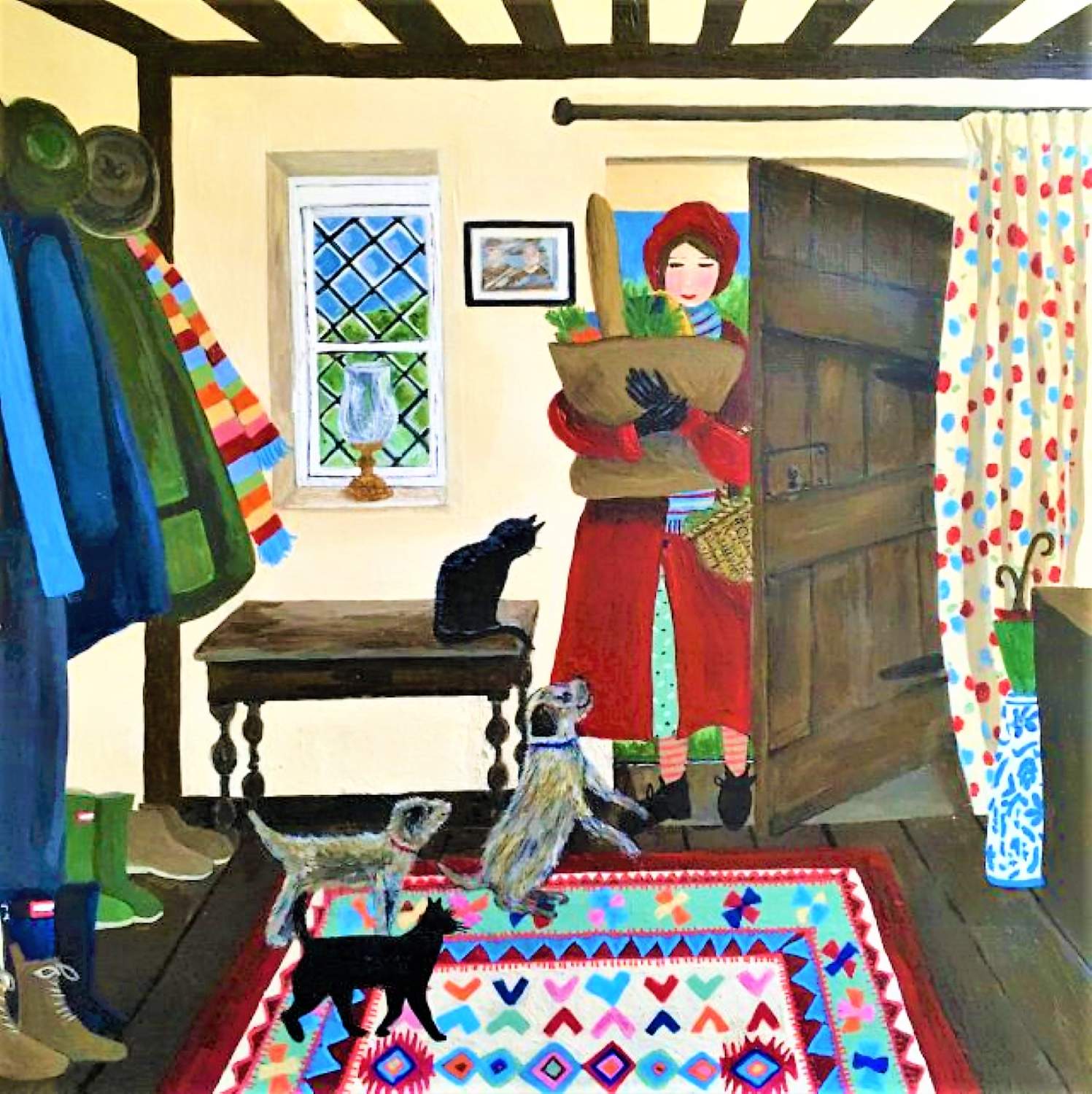 Solve A Warm Welcome Home jigsaw puzzle online with 144 pieces