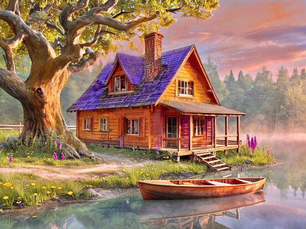 Solve Weekend Retreat (resize 12 - 238) jigsaw puzzle online with 63 pieces