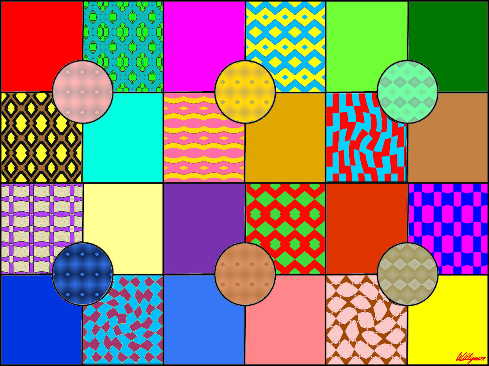 Solve colors and patterns jigsaw puzzle online with 252 pieces