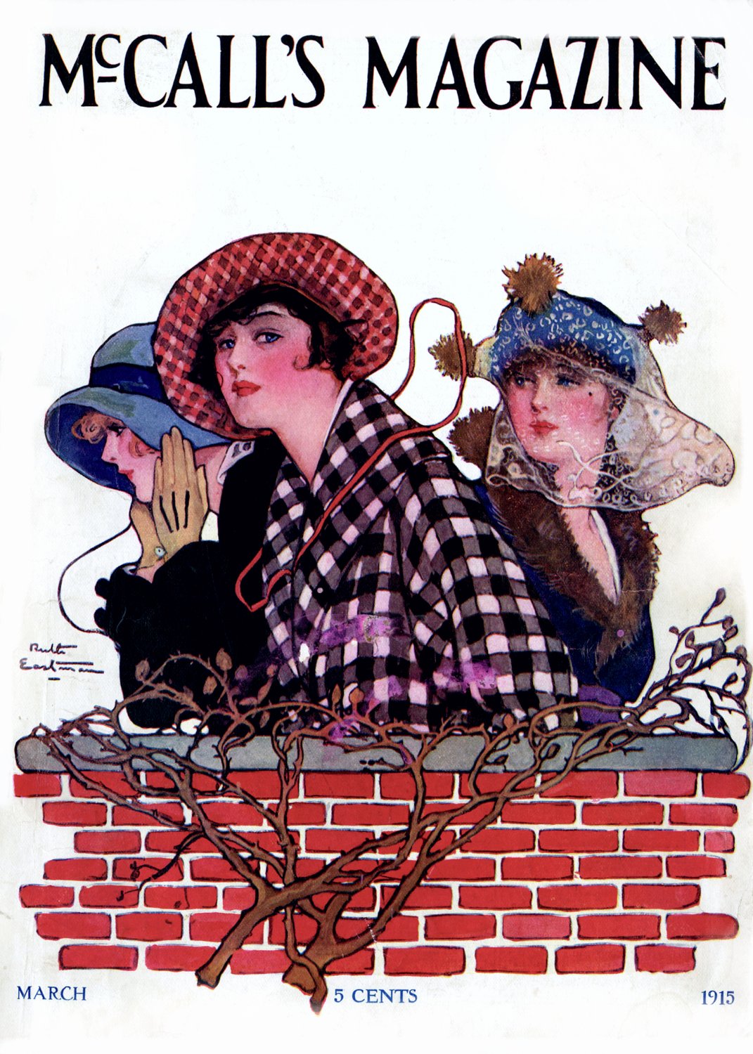 Solve McCall's Magazine, March 1915, cover by Ruth Eastman (American ...