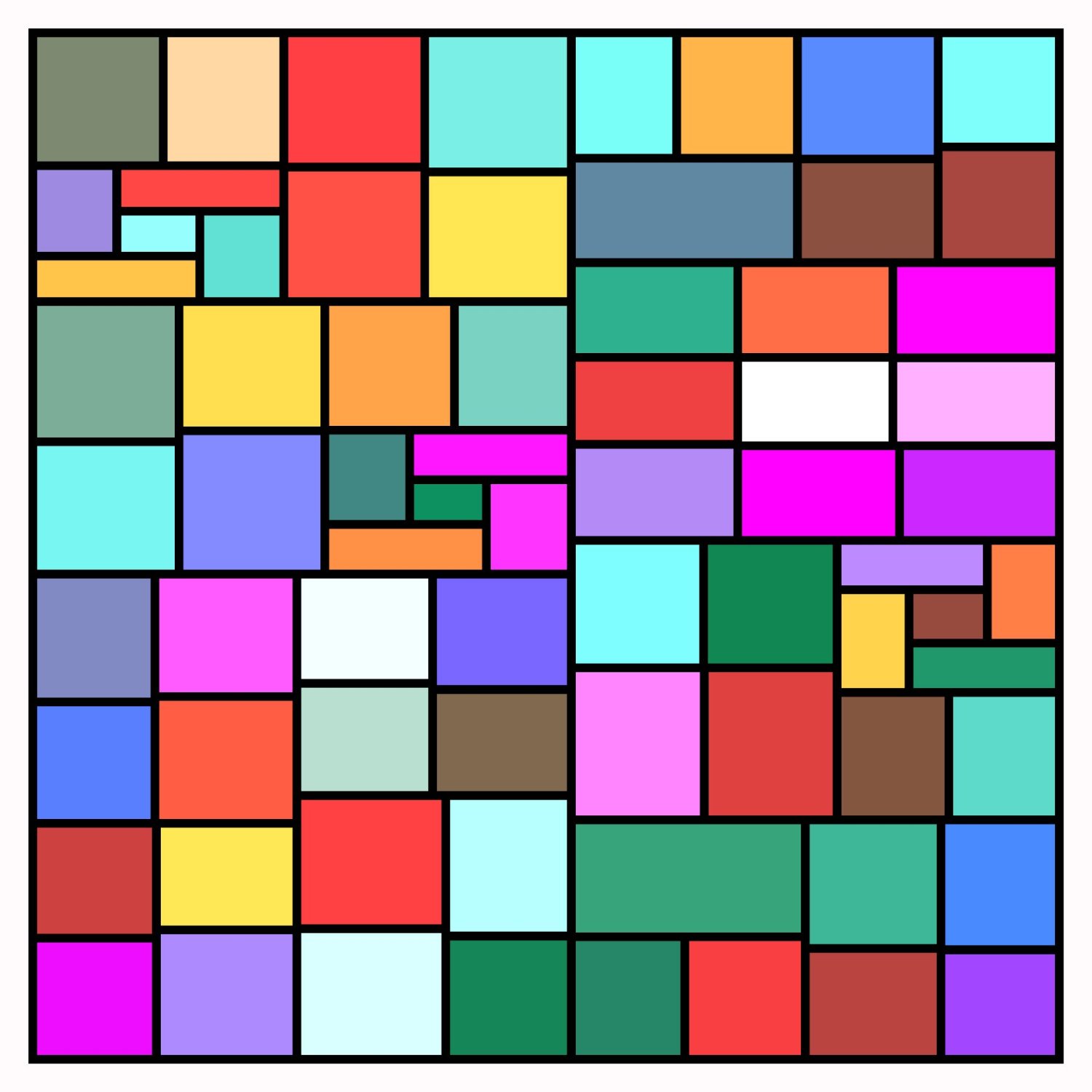 Solve 81 Rectangles jigsaw puzzle online with 600 pieces