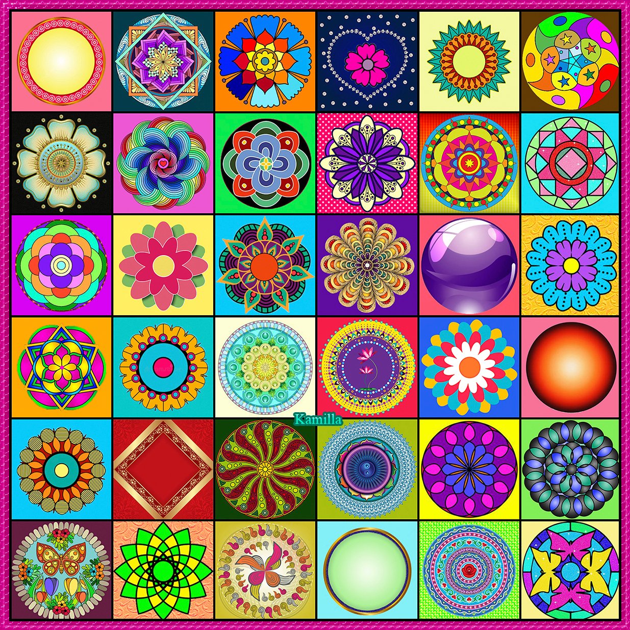 Solve Mandalas jigsaw puzzle online with 100 pieces