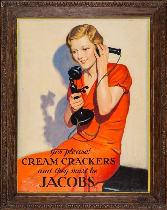 Solve Biscuit Advertisement jigsaw puzzle online with 80 pieces