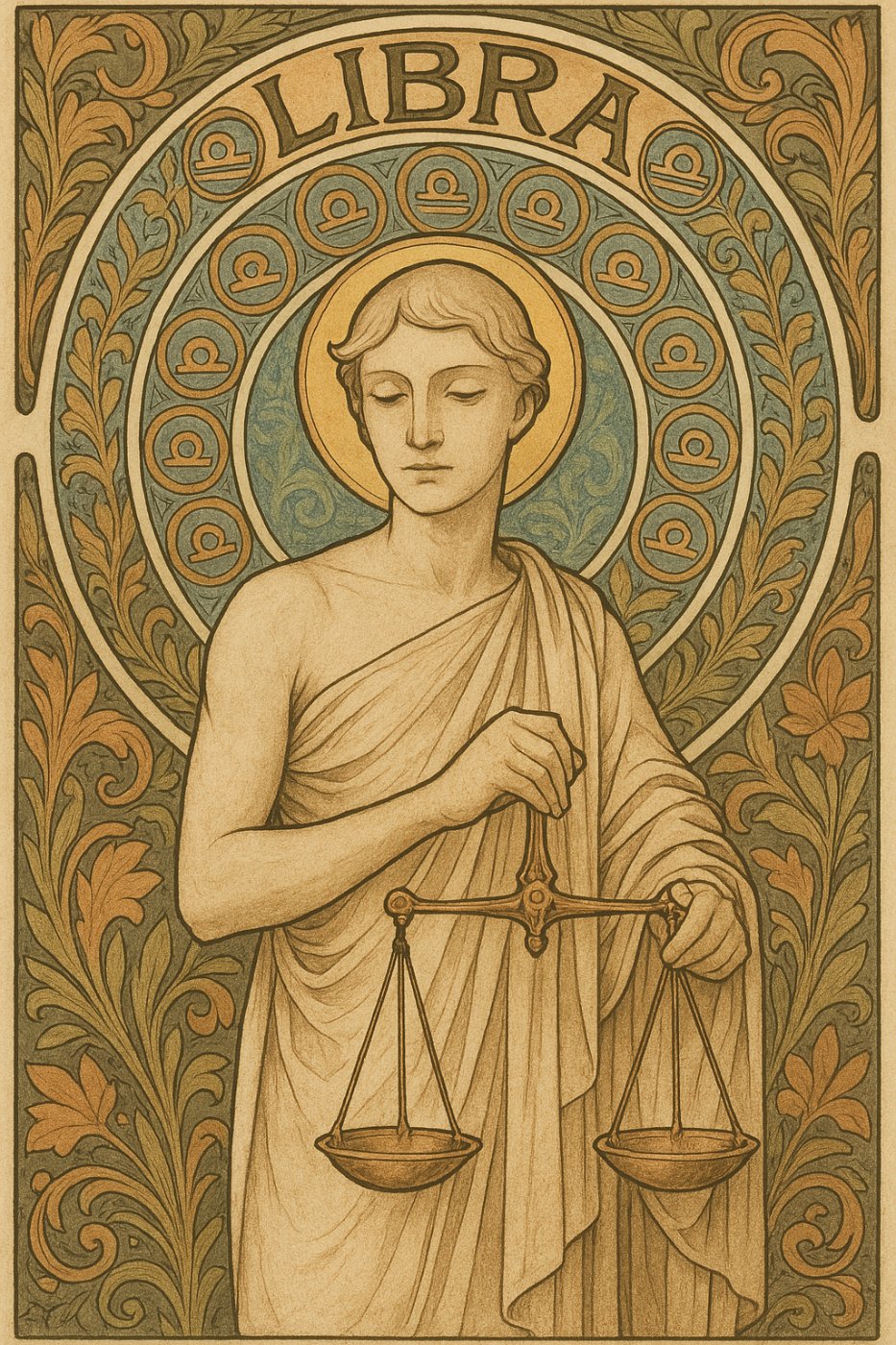 Solve Libra with scales jigsaw puzzle online with 35 pieces