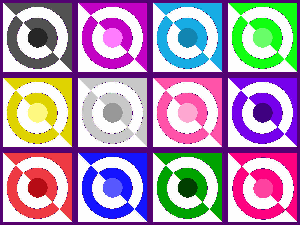 Solve Light Side Circle Squares jigsaw puzzle online with 300 pieces