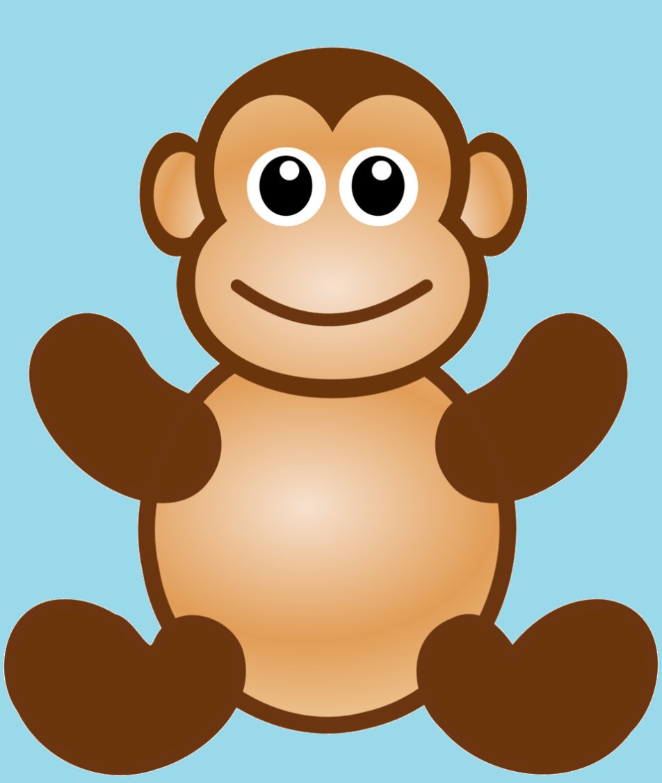 Solve CA 1105 - Happy monkey jigsaw puzzle online with 9 pieces