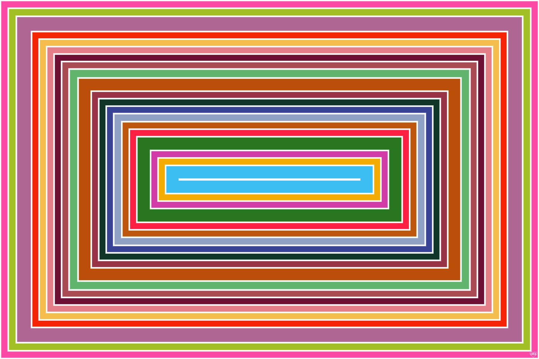 Solve Concentric Rectangles!! ~ M jigsaw puzzle online with 96 pieces