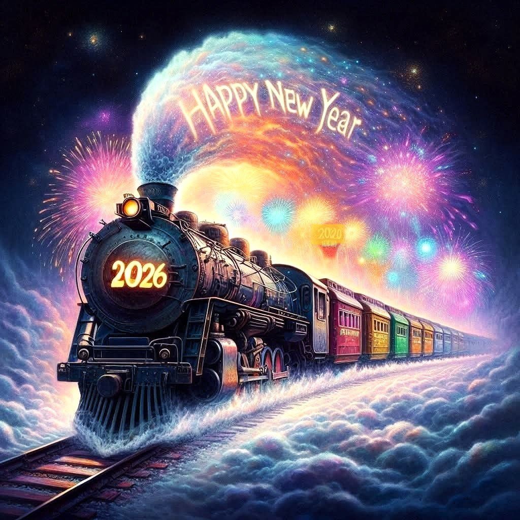 Solve Happy New Year jigsaw puzzle online with 100 pieces