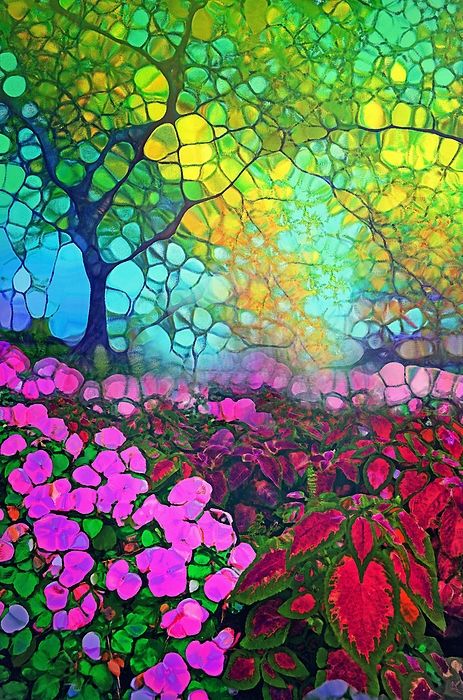 Solve The Garden Tree jigsaw puzzle online with 70 pieces