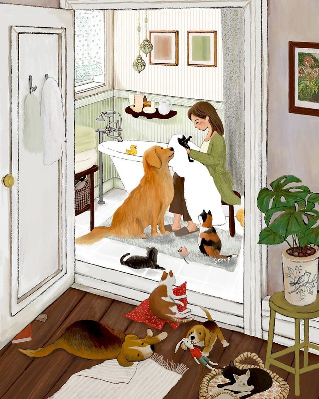 Solve Naoko Stoop jigsaw puzzle online with 130 pieces