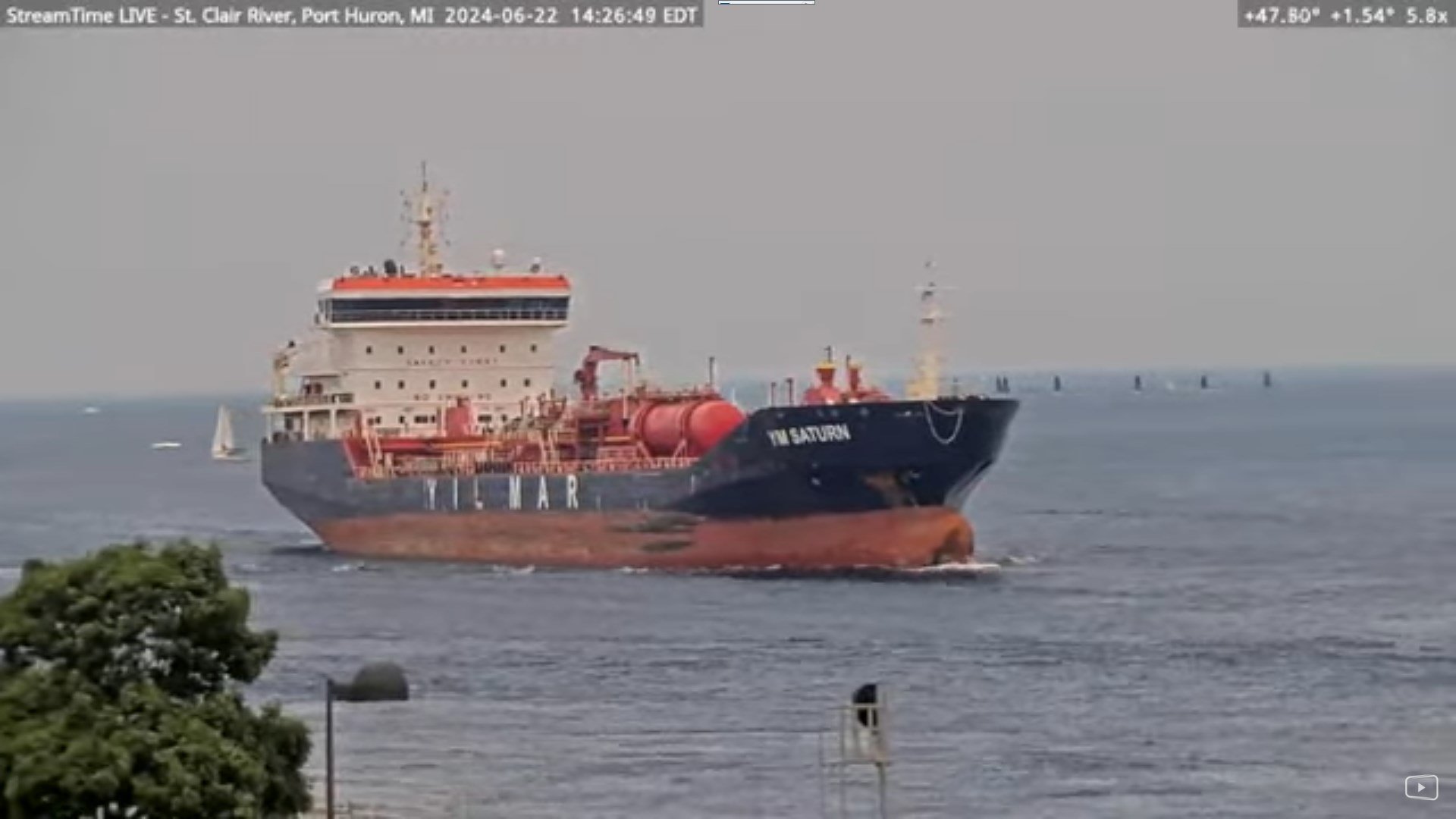 Solve YM Saturn - Ocean-Going Tanker - Port Huron, MI (2024-06-22) jigsaw puzzle online with 336 ...