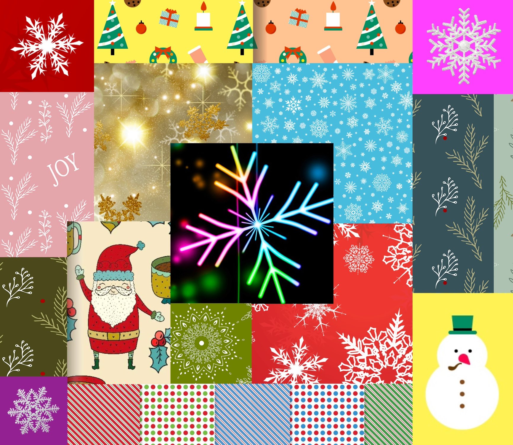 Solve Winter holiday patterns jigsaw puzzle online with 120 pieces