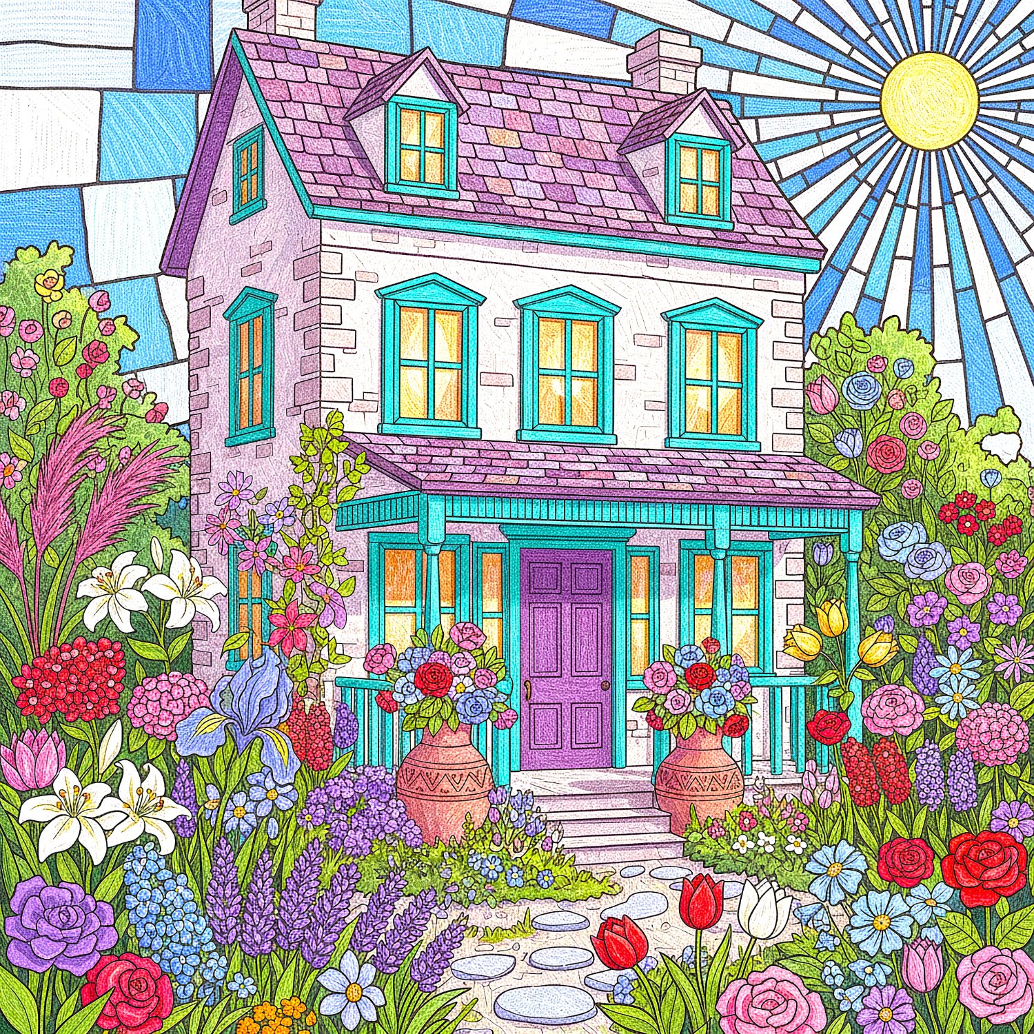 Solve Rosetta House - resize 9 - 600 pieces jigsaw puzzle online with ...