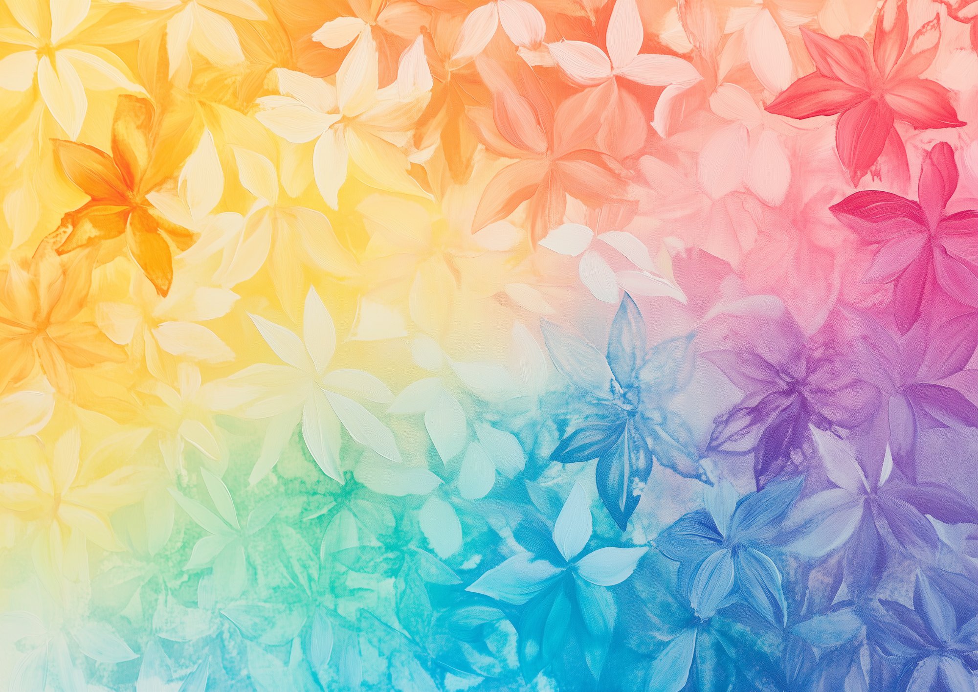 Jigsaw Puzzle | 600 pieces | Rainbow Flowers | Jigidi