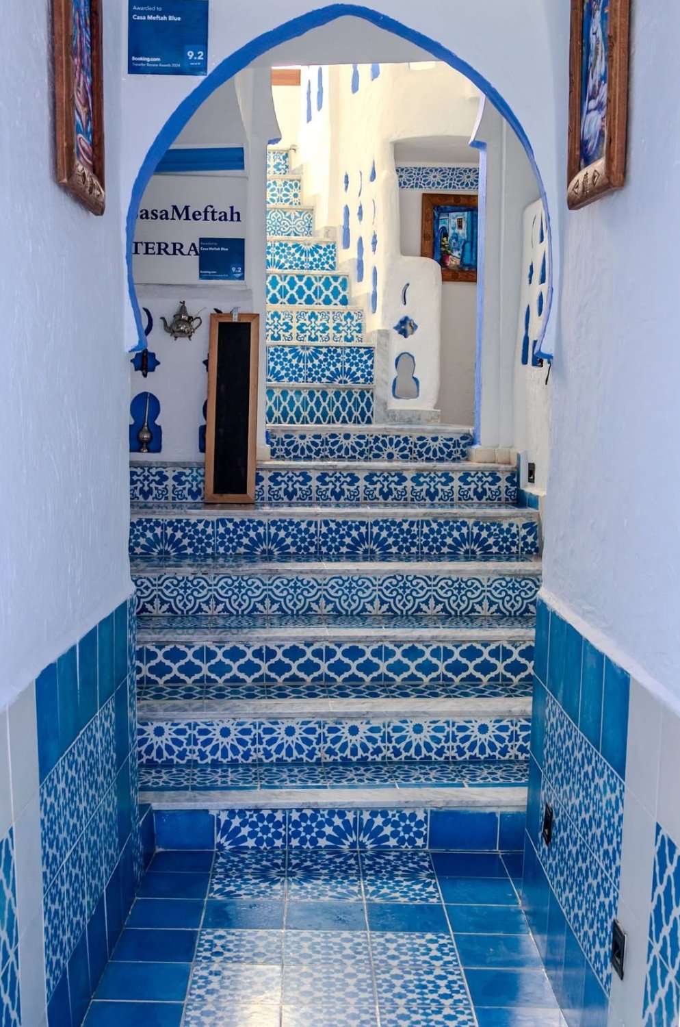 Solve Beautiful tiles in Chefchaouen, Morocco jigsaw puzzle online with ...