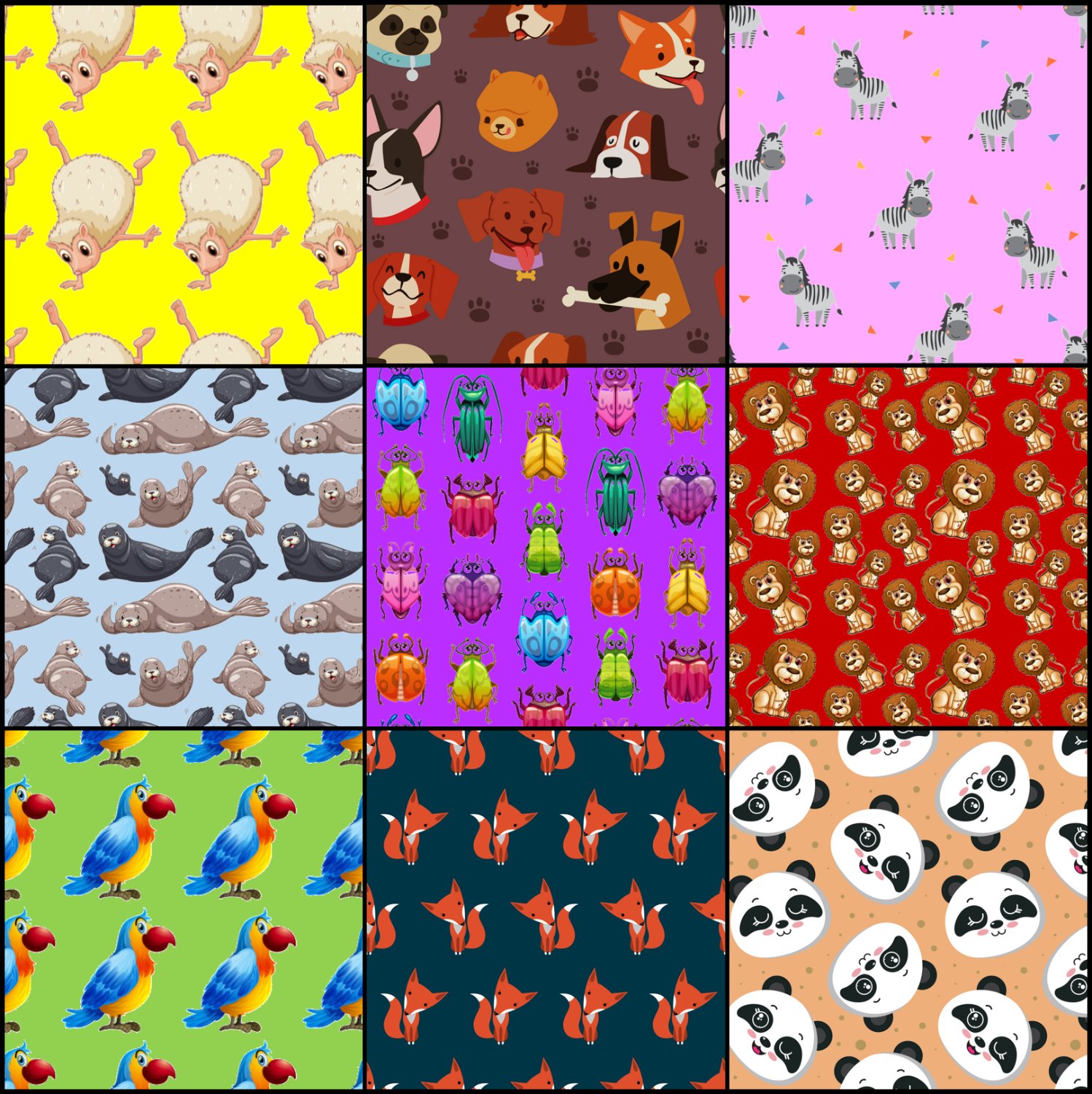 Solve Animal patterns 50 jigsaw puzzle online with 144 pieces