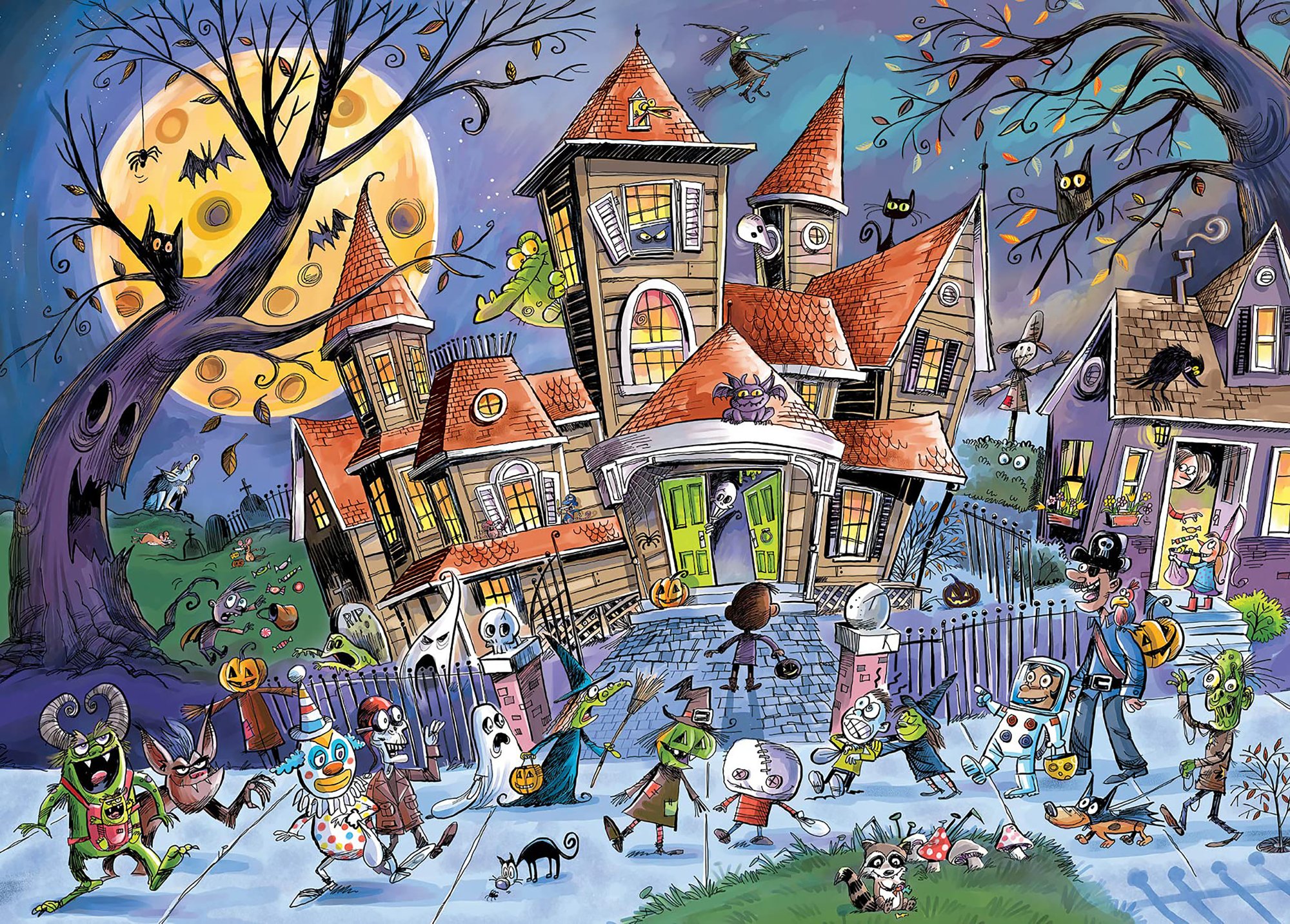 Solve Haunted House jigsaw puzzle online with 352 pieces