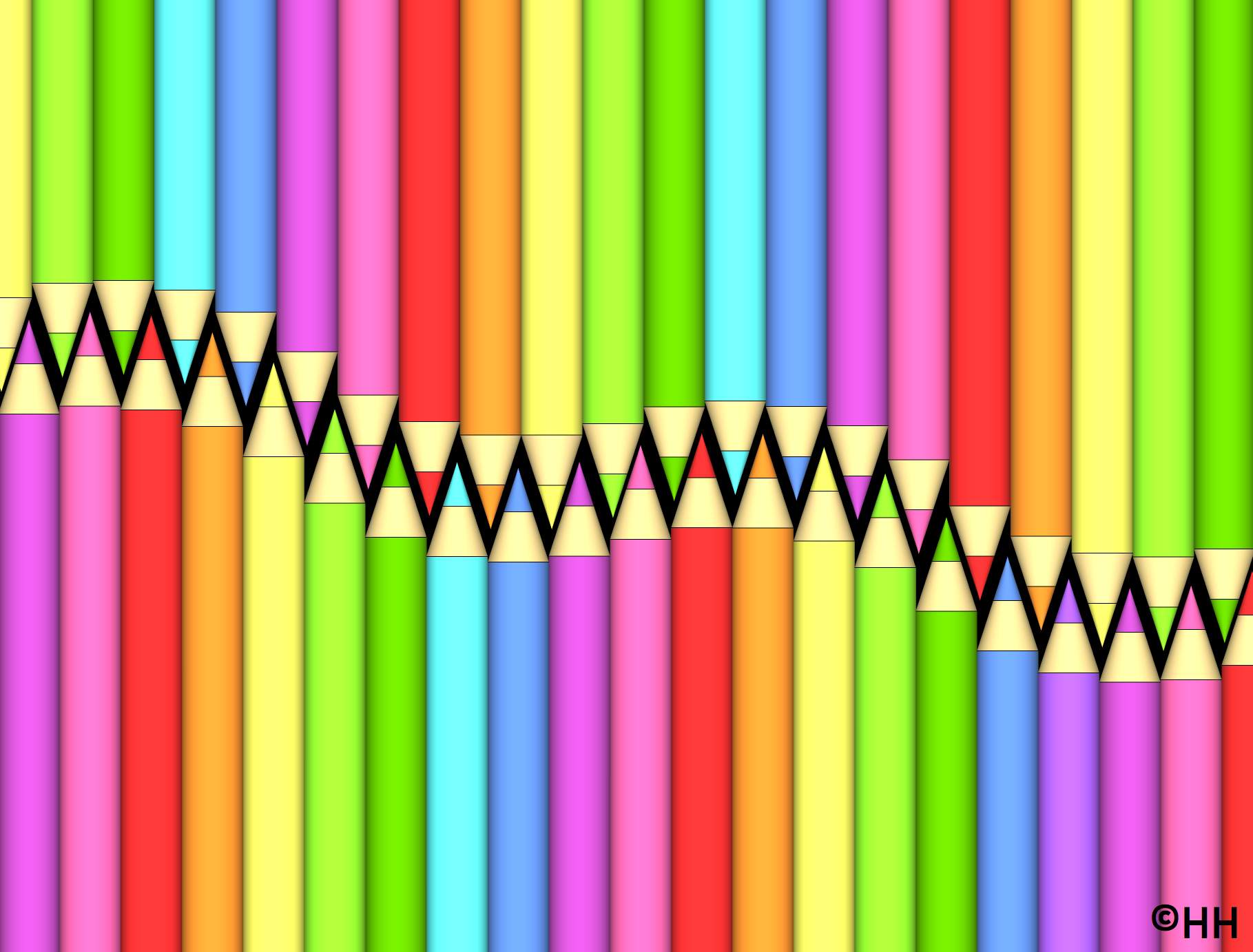 Solve pencils jigsaw puzzle online with 192 pieces