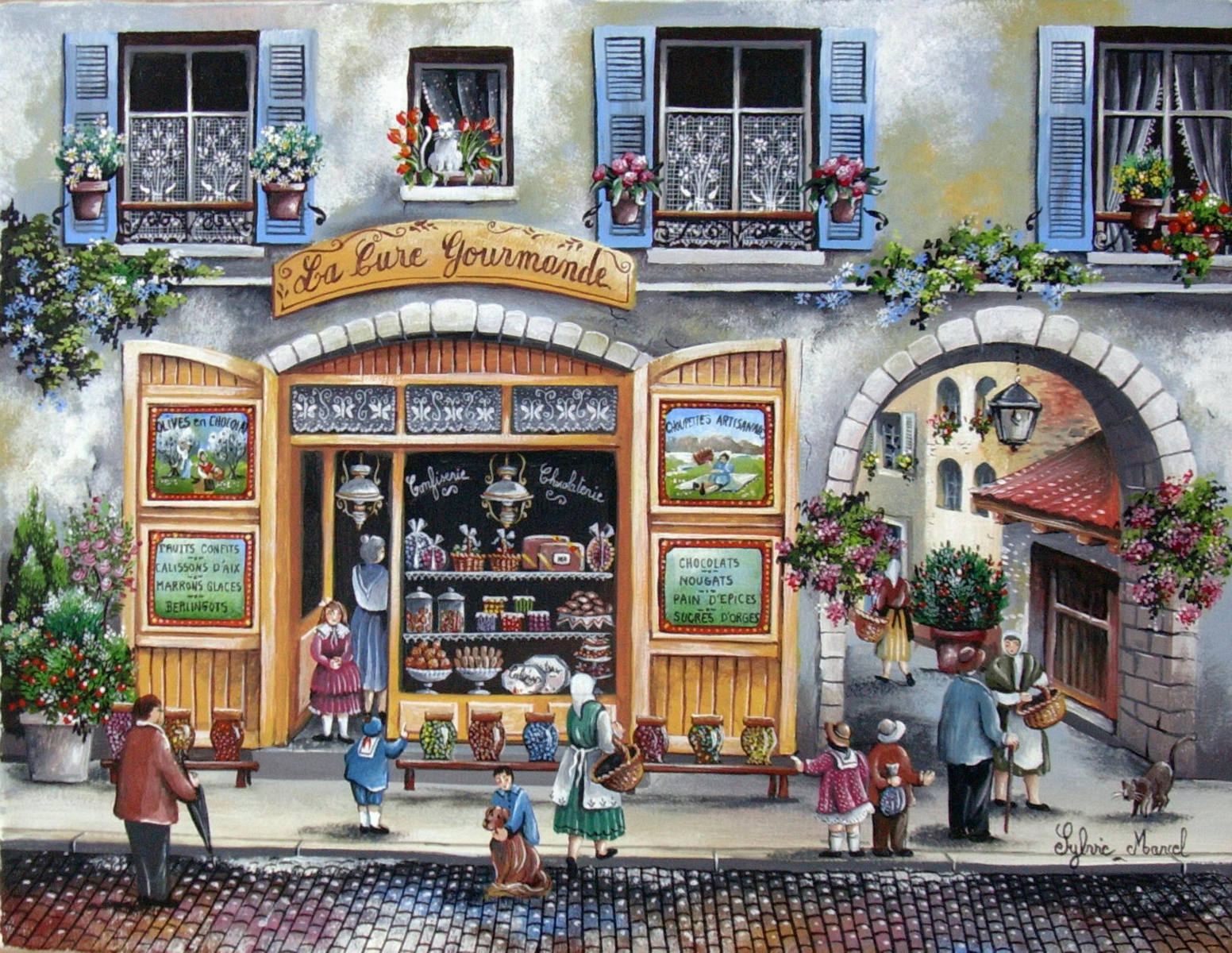 Solve The Sweet Shop jigsaw puzzle online with 520 pieces