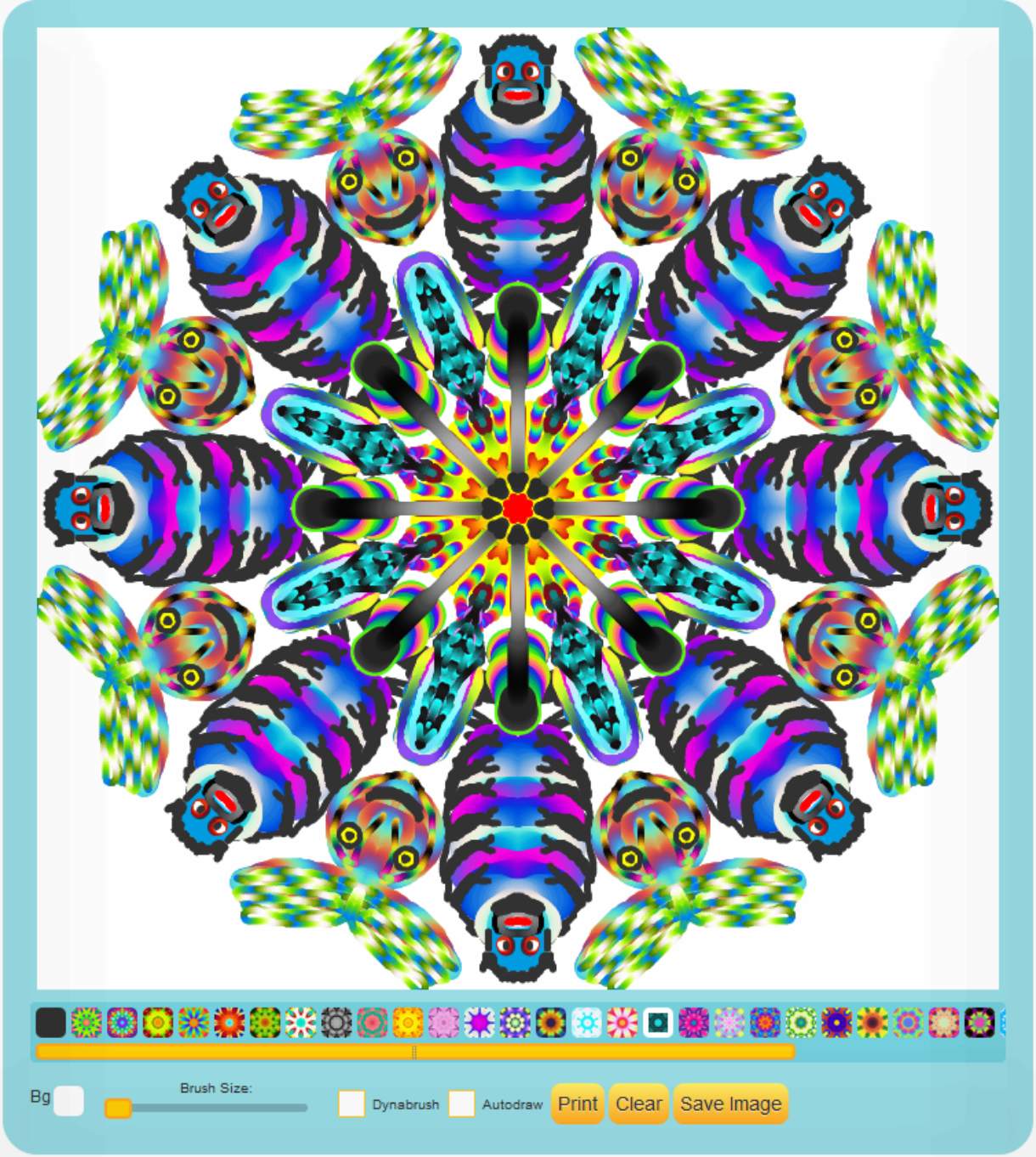 Jigsaw Puzzle | Kaleidoscope Painter revisited | 224 pieces | Jigidi