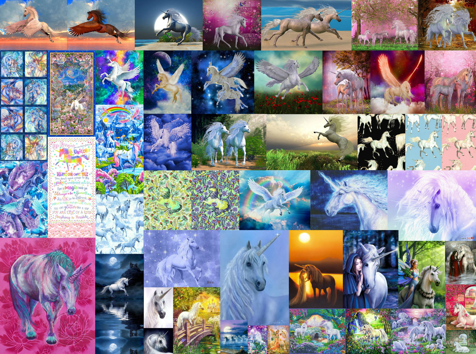 Solve UNICORNS jigsaw puzzle online with 391 pieces
