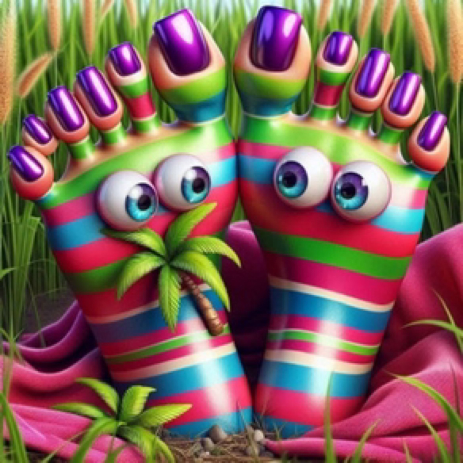 Solve Silly Feet jigsaw puzzle online with 225 pieces