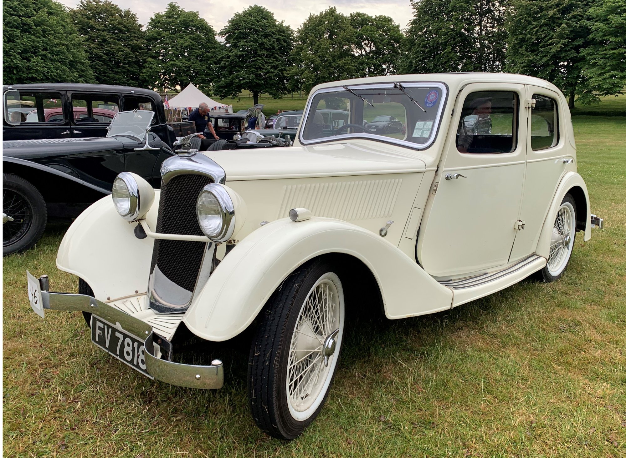 Solve 1936 Riley Merlin Sports Saloon jigsaw puzzle online with 108 pieces