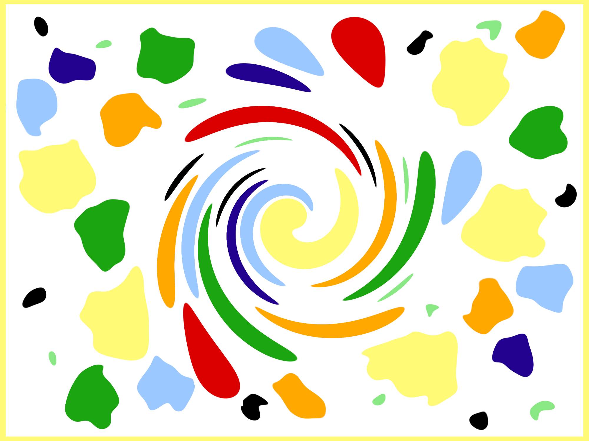 Solve Swirl the Blobs jigsaw puzzle online with 520 pieces