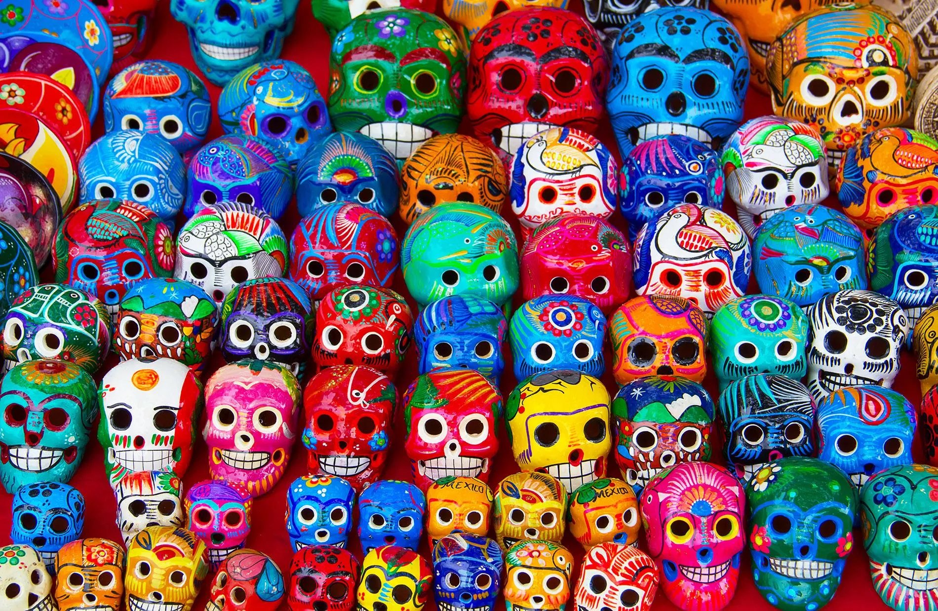 Solve Colorful sugar skulls, which are symbols of Dia de los Muertos ...
