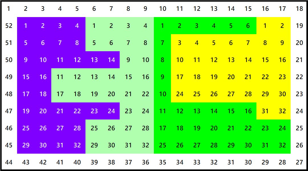 Solve Number 1363 square division 180 jigsaw puzzle online with 180 pieces